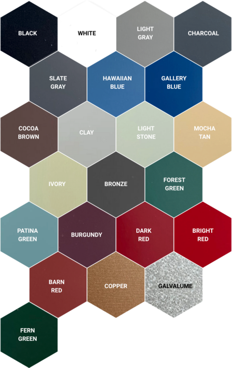 ROOFING COLORS - Kyfus Metal Sale